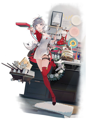 Azur Lane Seattle Christmas Weatherproof Anime Sticker 6" Car Decal | eBay