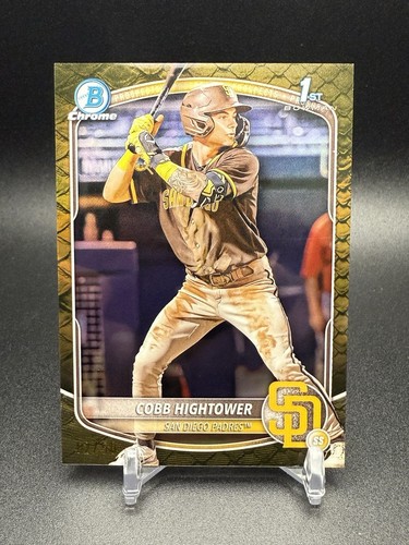 2025 Bowman - Chrome Prospects Cobb Hightower #BCP-104 Gold Reptilian ...