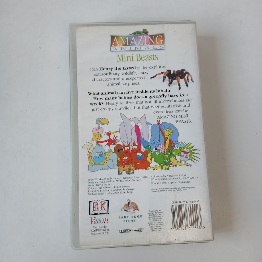 Amazing Animals Disney Channel VHS 2 Video Cassette Tapes, Mini Beasts ...