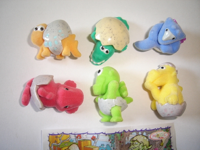 KINDER SURPRISE SET - CUTE DINOSAURS BABIES FELT 2008 - FIGURES ...