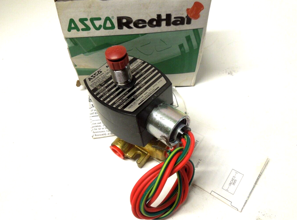 ASCO Solenoid Valve 1/4" 3-Way Brass EF8317G307, 24DC ASC901 | eBay