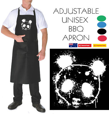 Funny Apron Bar Bbq Kitchen Unisex Chef splatter Panda bear Ladies Mens ...