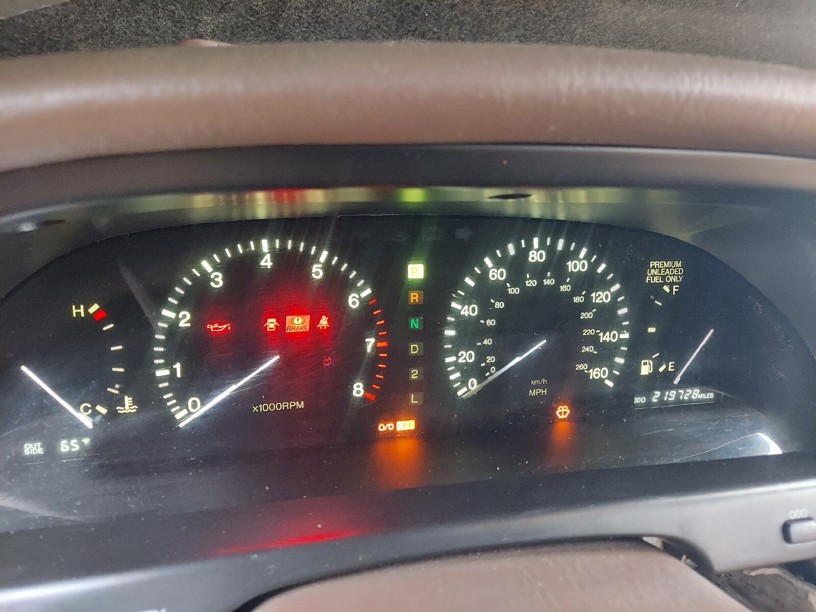 1993-1994 Lexus LS400 MPH Speedometer Instrument Cluster Gauges | 83010 ...