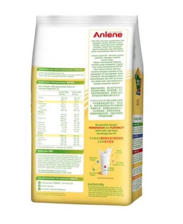 4 x 1kg ANLENE GOLD 5X Milk Powder for Adult 45+ Stronger Bones ...