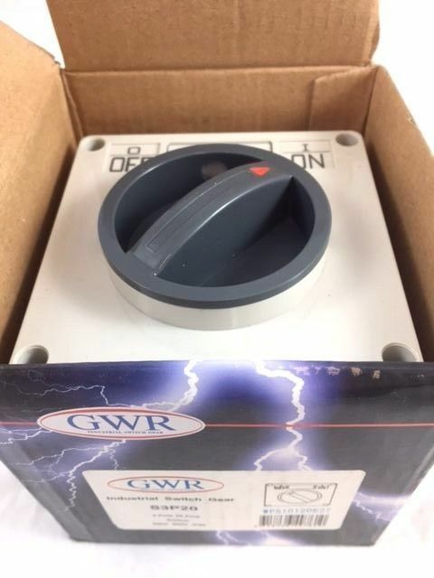 GWR S3P20 WP510120627 Industrial Isolator Switch Gear 3 Pole 20A Amp ...