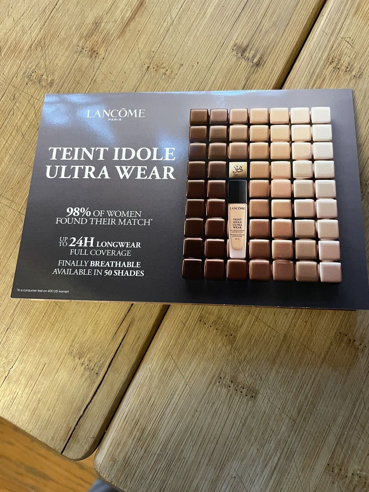 Lancome Teint Idole Ultra Wear Foundation 6 Sample Cards for sale ...