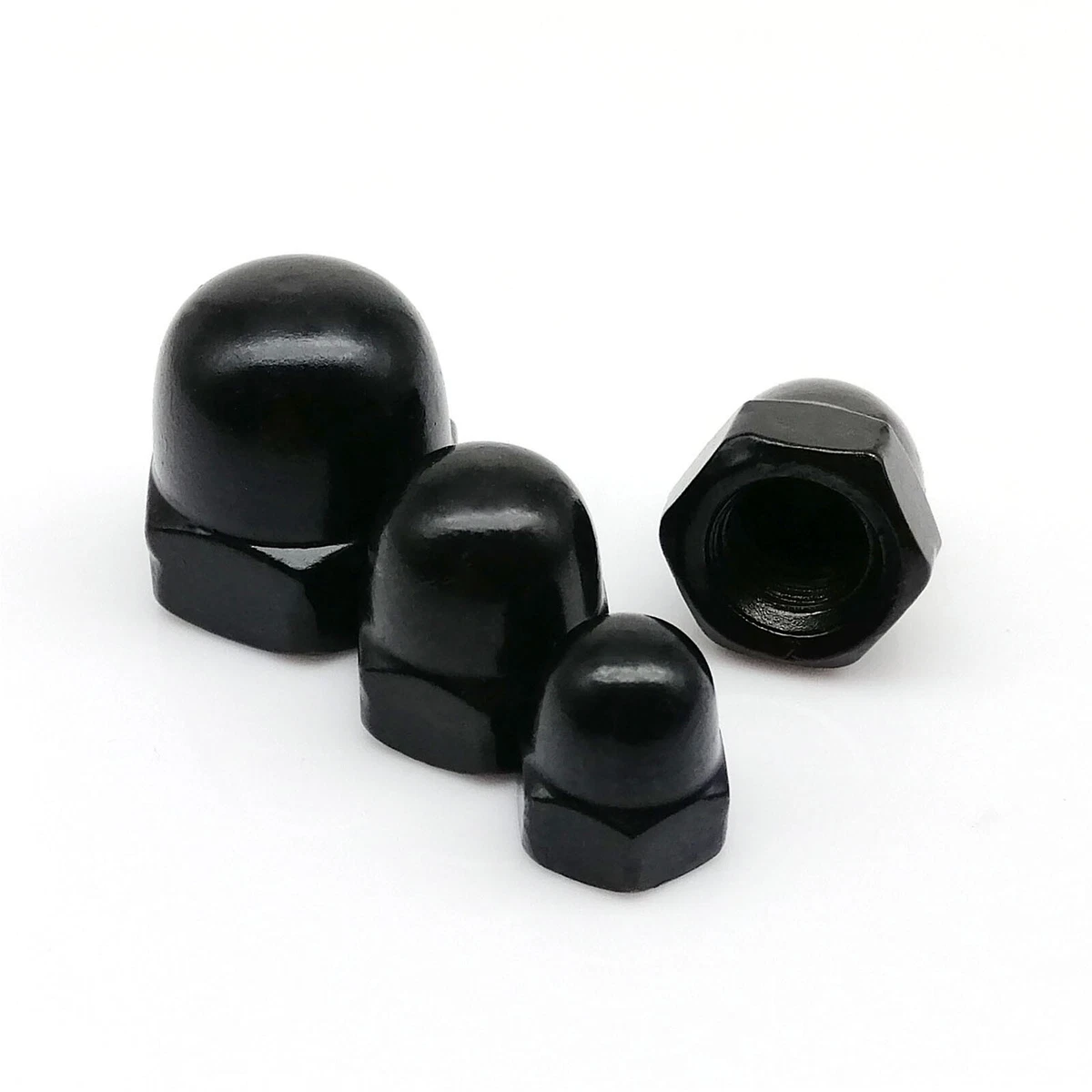 Black Decorative Cap Nuts | Shelly Lighting
