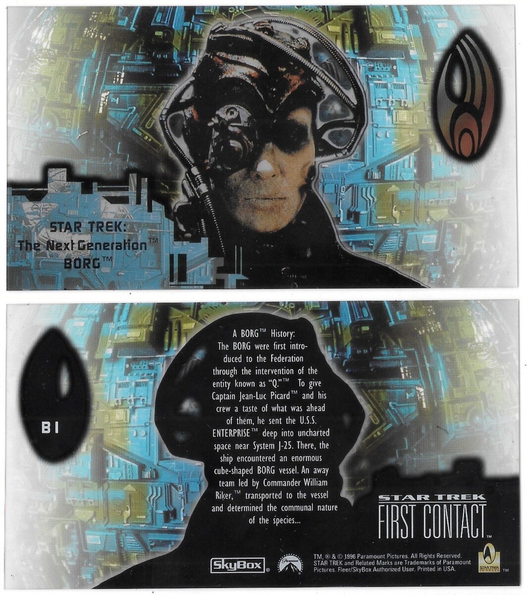 Star Trek First Contact Borg Techno Cell Trading Cards Skybox 1996 YOU ...