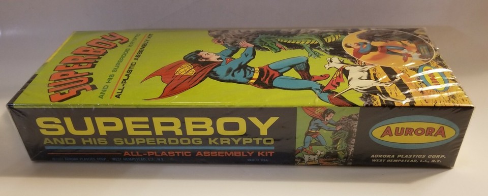 Vintage 1965 Aurora Superboy and Krypto Plastic Assembly Model Kit #478 ...