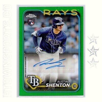 2024 Topps Chrome Update Austin Shenton Green Auto /99 #AC-ASH RC | eBay