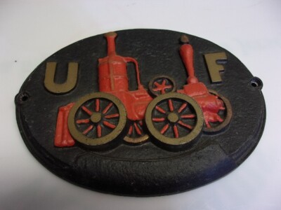 Fire Insurance Mark Plaque/marker Cast Iron Sign "UNITED FIREMANS Phil ...