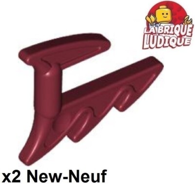 Lego 2x minifig arme weapon blade lame dent Spikes poignée handle dark ...
