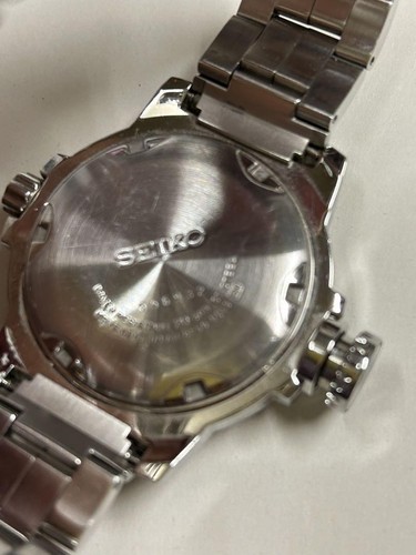 Seiko Perpetual GMT Vintage Map meter Black Silver Quartz Mens Watch ...