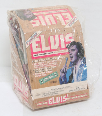 Rare NOS Vintage 1981 Elvis Presley CHU BOPS Display & Bubble Gum ...