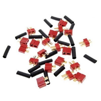 10 Pairs T-type Plug Set Heat Shrink Electrical Connectors T-plug Male ...