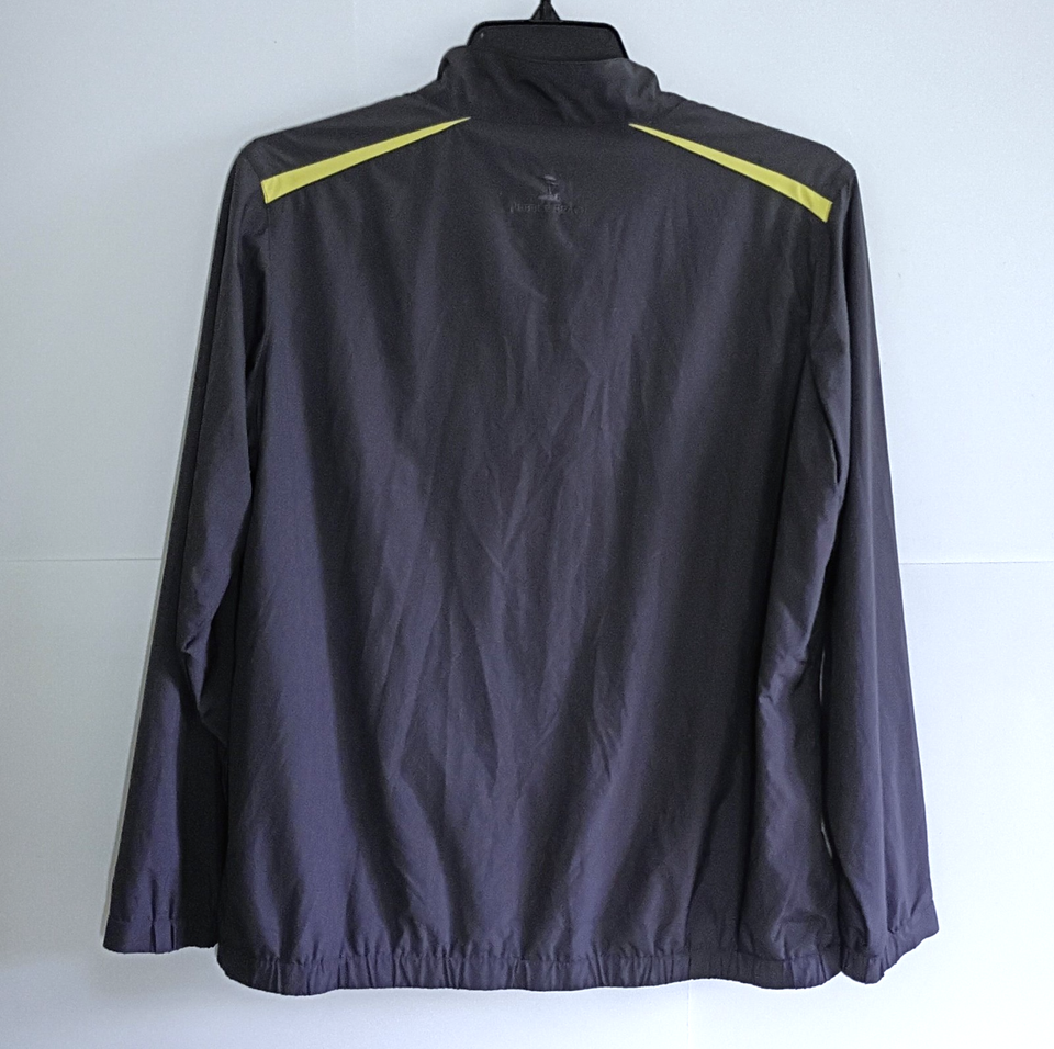 Pebble Beach Performance Full Zip Mens Golf Jacket Sz XL Black Wind ...