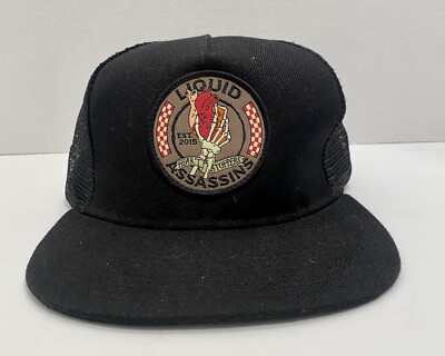 Liquid Assassins Adjustable Trucker Snapback Hat Black | eBay