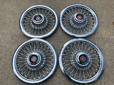 Set (4) 1967 Mercury 15" Wire Spoke Hubcap Wheel Cover 67 | eBay