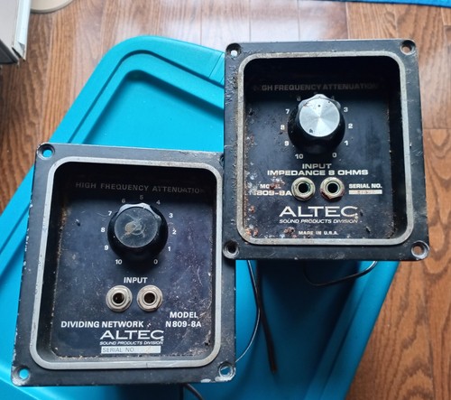 Pair Altec Lansing Dividing Network High Frequency 8 ohm N 809-8A ...