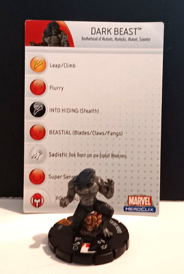 Marvel HeroClix DARK BEAST 061 Mutations and Monsters BRICK PROMO ...