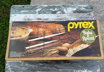 NEW Vintage Pyrex Bake-A-Round Glass Bread Baking Tube by Corning #990 ...