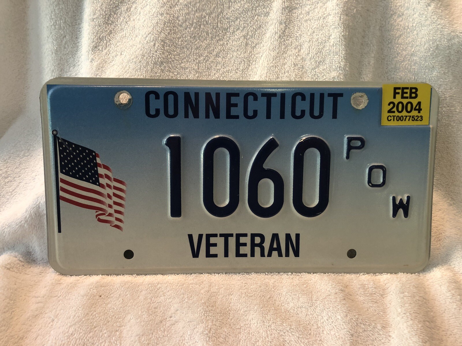 Vintage 2004 Connecticut POW Prisoner Of War License Plate | eBay