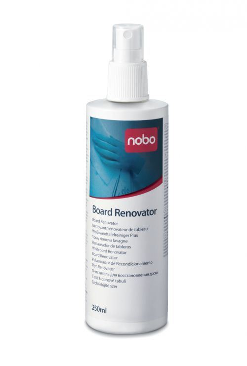 Nobo Whiteboard Renovator Spray Recondition Clean Restore Dry Wipe ...