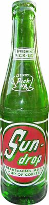 SUNDROP REFRESHING CITRUS SODA POP BOTTLE 22" HEAVY DUTY USA MADE METAL ...