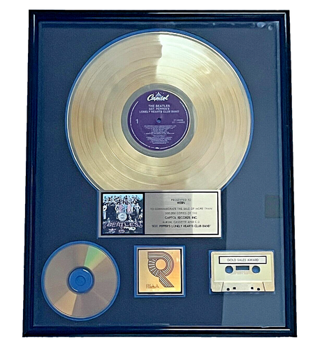 Beatles RIAA Gold Record Award Sgt. Pepper - Authentic - Memorabilia | eBay