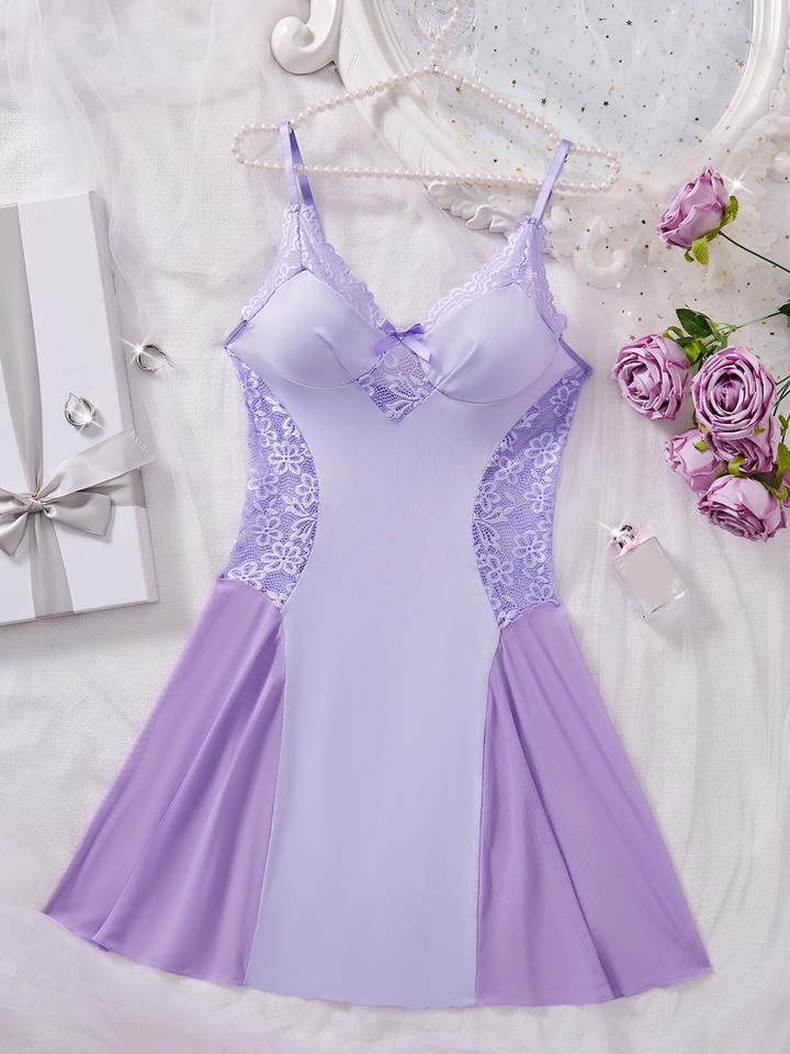 Sexy Womens Lingerie Lace Chemise Nightgown Sleepwear Babydoll Teddy ...