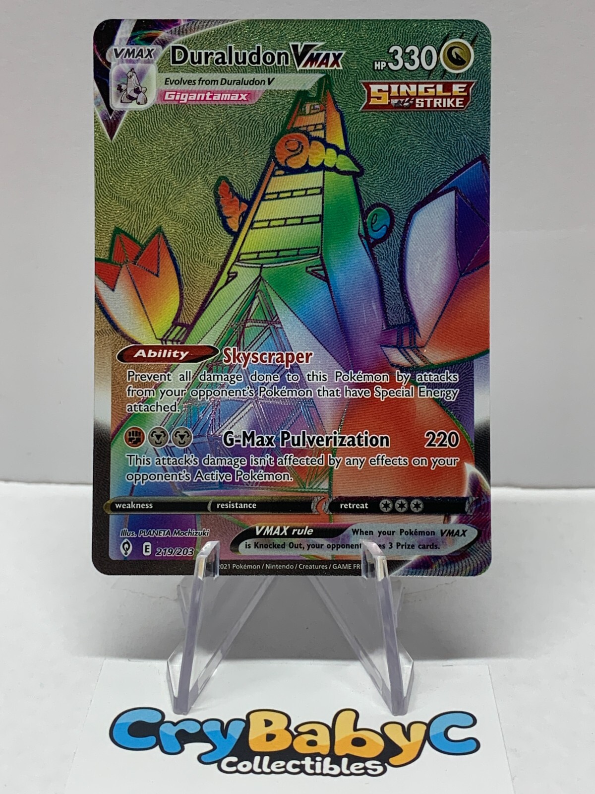 Pokemon Duraludon VMAX 219/203 Evolving Skies Sword & Shield SECRET ...