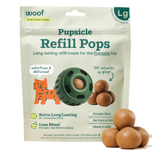 Woof Pupsicle Pops - Premade Long Lasting Dog Pupsicle Pop Treats ...