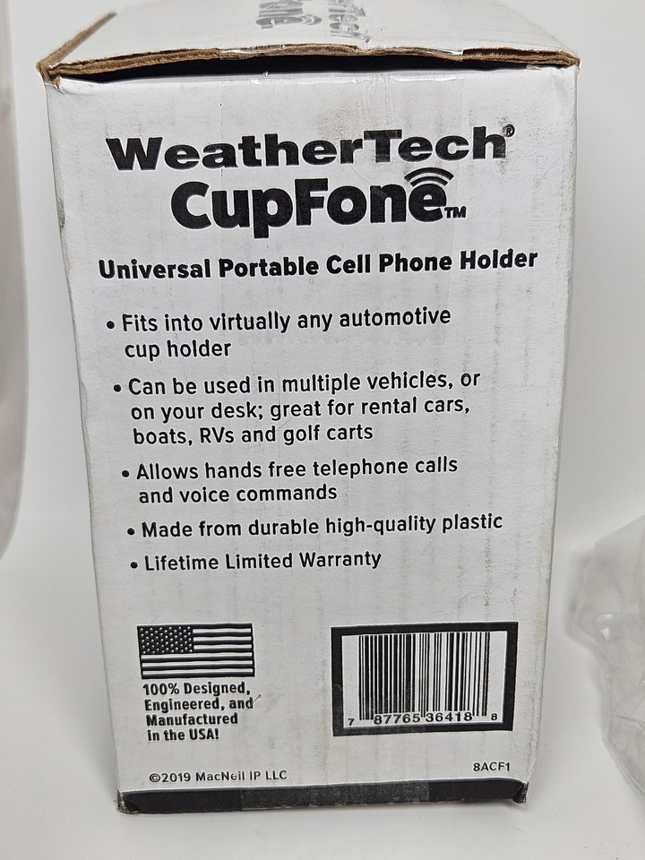 WeatherTech CupFone Universal Adjustable Cup Holder Car Mount for Phone ...