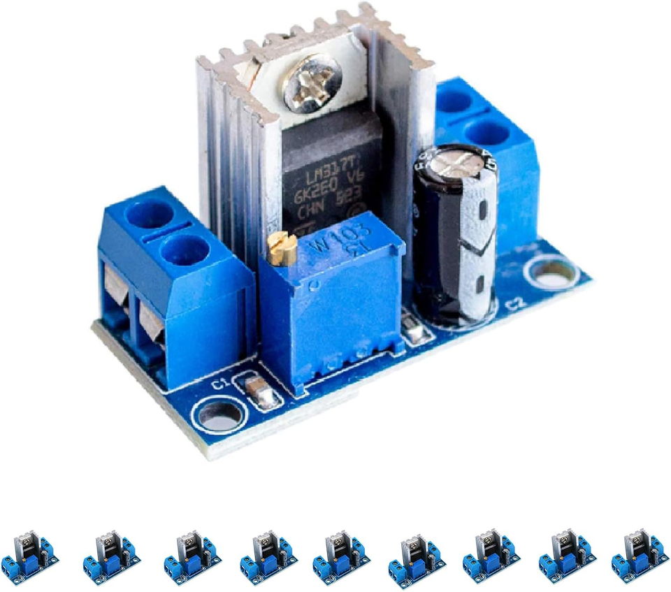 10 Packs LM317 DC-DC Circuit Board Module, Linear Regulator, LM317 ...