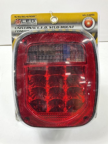 Pilot NV-5105L Red/Clear Rectangular Surface Mount LED Combination ...