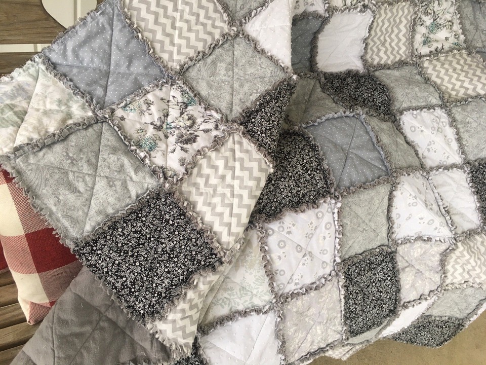 New king Size Rag Quilt, Handmade Custom order Summer Sale | eBay