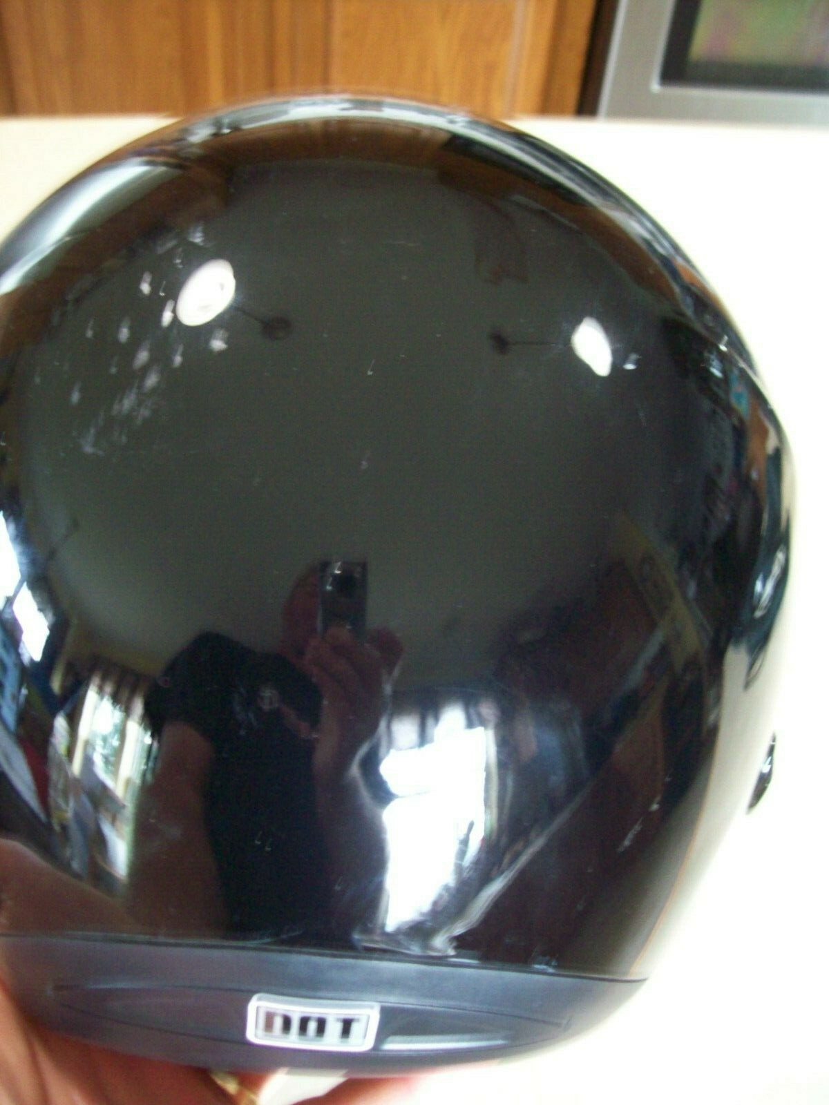 HJC CL-33 Helmet Adult Small Gloss Black Street Motorcycle Clear Visor ...