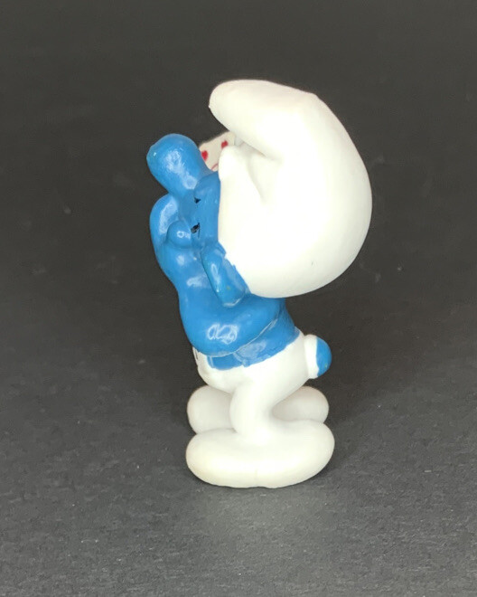 Smurfs Card Player Smurf 20056 Vintage Figure Rare PVC Toy Casino Poker ...