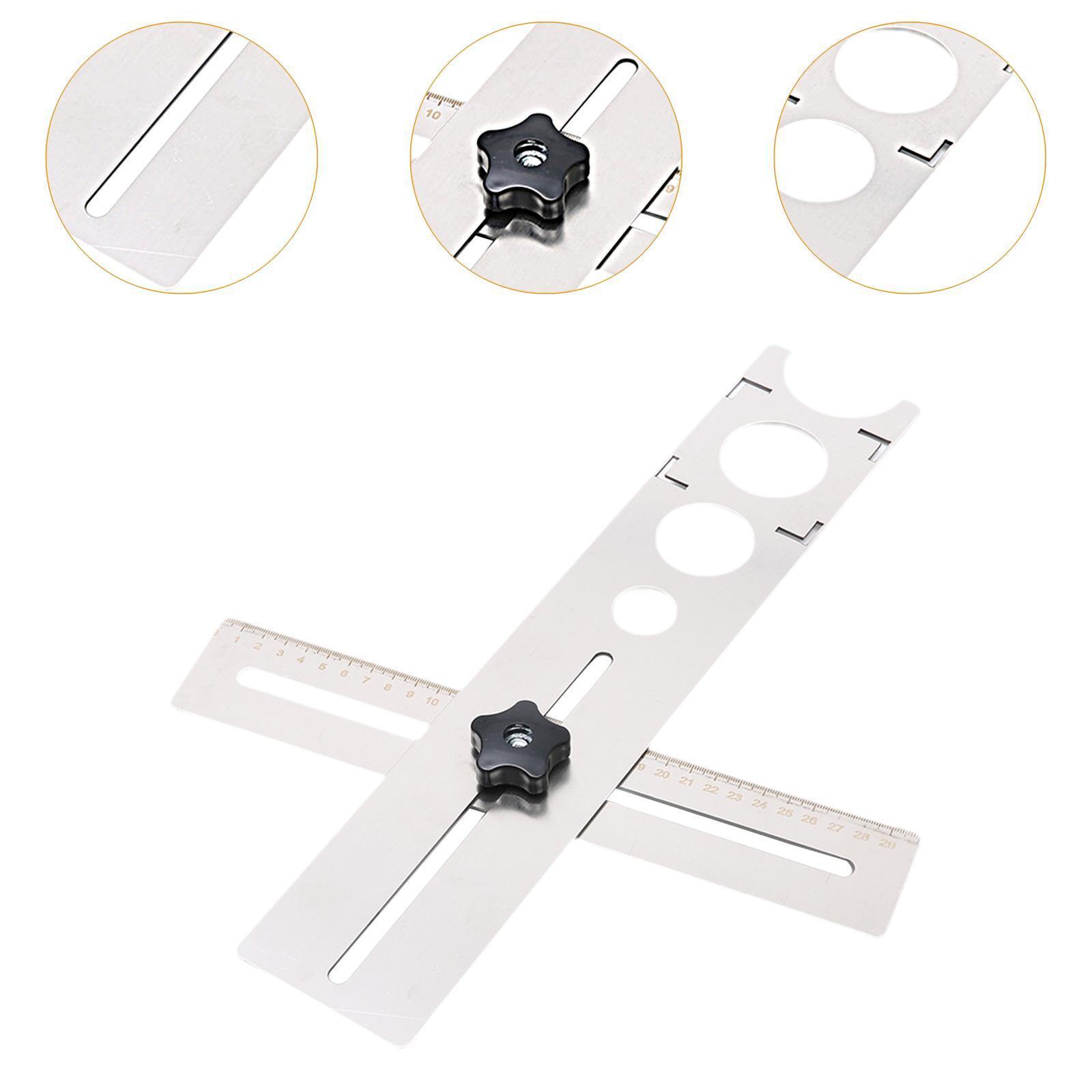 Ceramic Tile Hole Locator Ruler Punching Hand Tool for Ceramics Wall ...