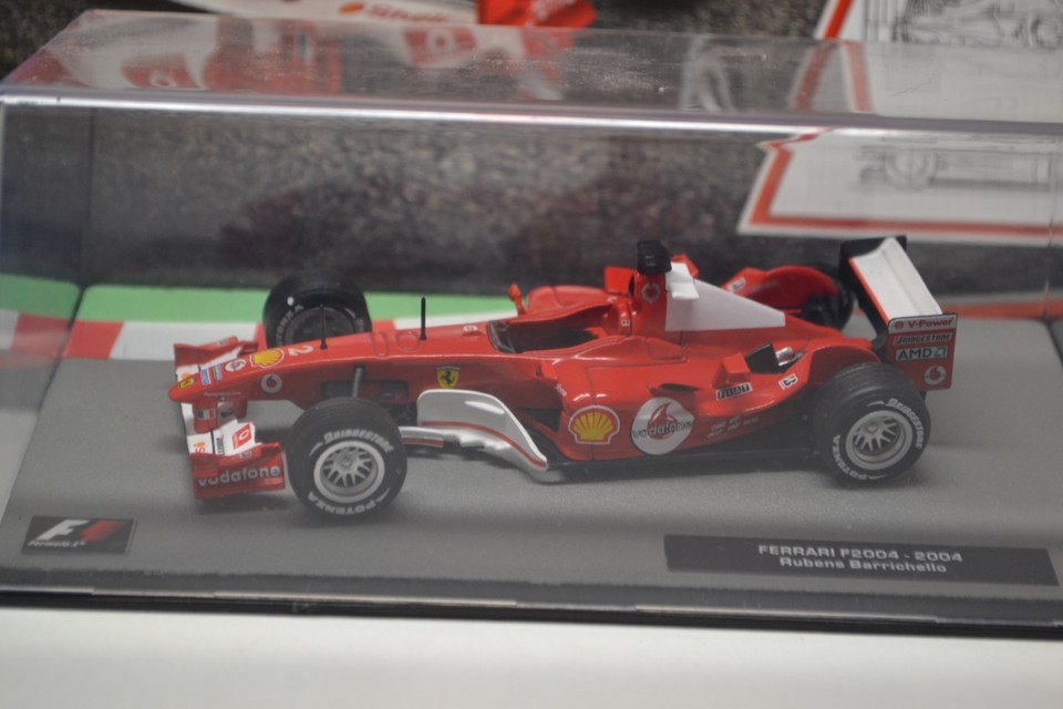 2004 FERRARI F2004 - RUBENS BARRICHELLO - 1/43 scale model car - PANINI ...