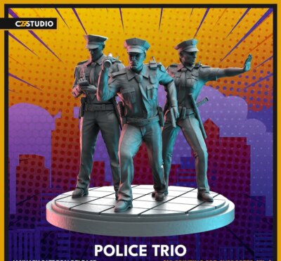 Police Goons Trio - 40mm Crisis Protocol Proxy Mini | Superhero | C27 ...