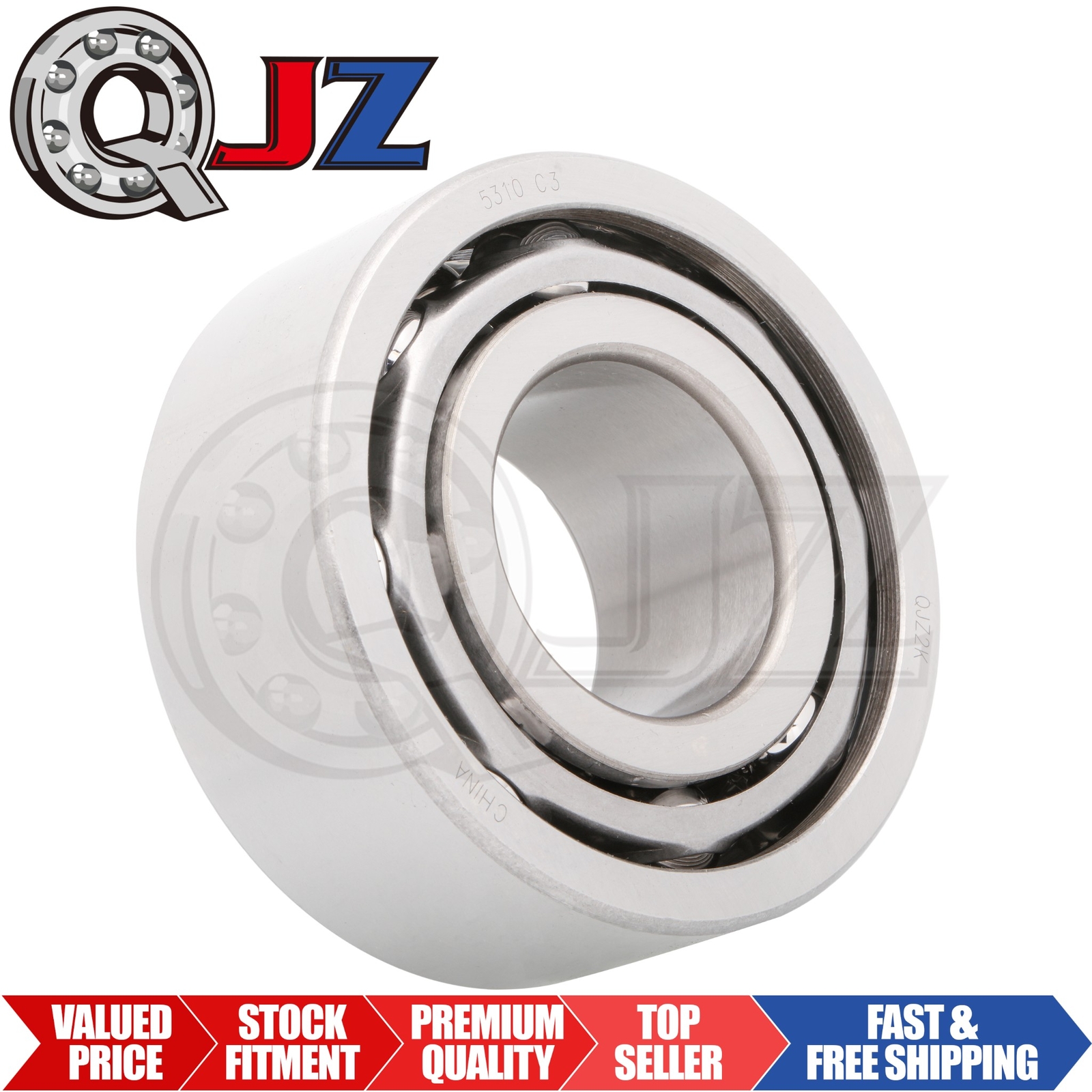 [Qty.1] 5310-OPEN-C3 New Angular Contact Bearing [50mm ID x 110mm OD x ...