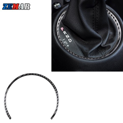 Carbon Fiber Gear Shift Panel Frame Trim Cover For MINI Cooper R55 R56 ...