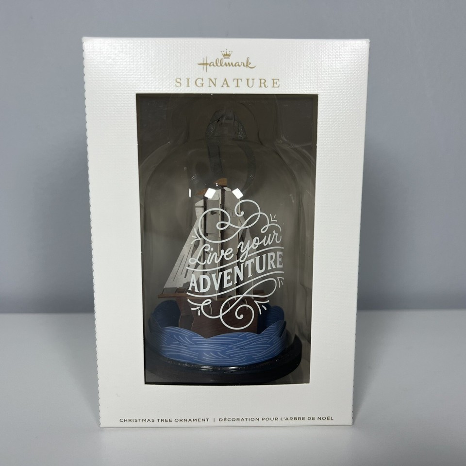 Hallmark 2022 Live Your Adventure Sailing Ship Signature Ornament NEW ...
