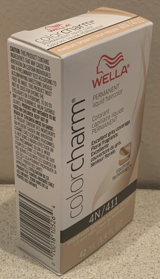 Wella Permanent Liquid Hair Color 4N/411 Medium Brown. 1.4oz | eBay