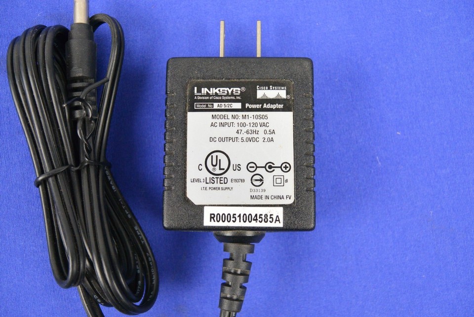 Linksys AD5/2C AC Power Supply Adapter 5V 2 Amp Genuine | eBay