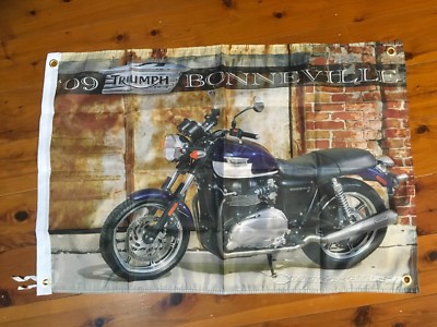 triumph home decor motorcycles bar banner Man cave flags motor bike ...