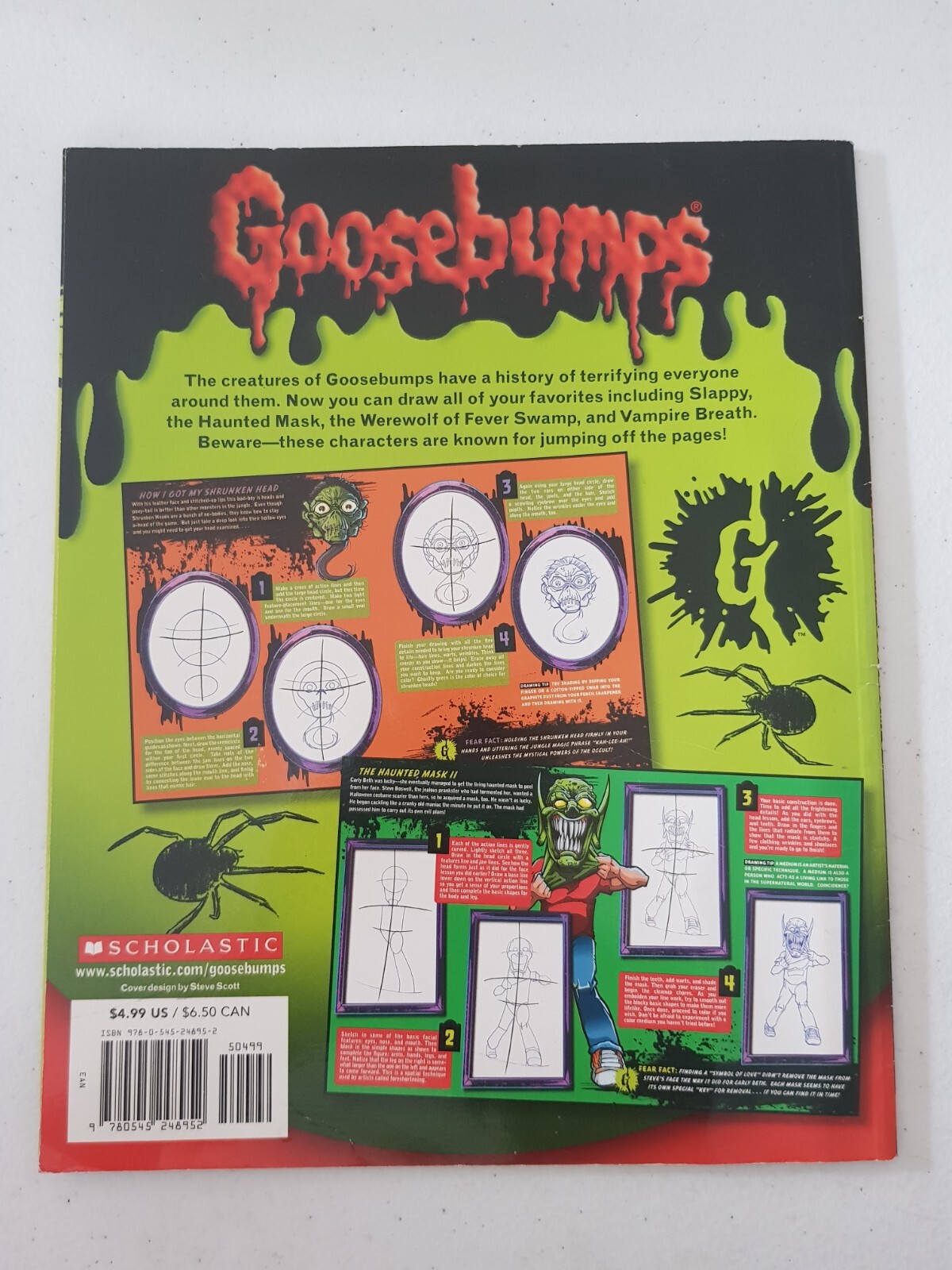 Goosebumps: How To Draw Goosebumps by Ron Zalme, Scholastic (Paperback ...