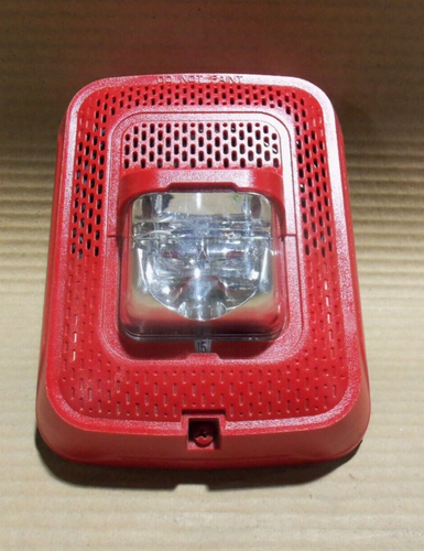 SYSTEM SENSOR SPSRL WALL SPEAKER RED FIRE STROBE | eBay
