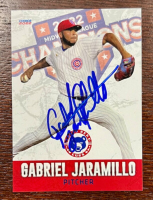 GABRIEL JARAMILLO Signed 2022 SOUTH BEND CUBS Team Set Baseball Card ...